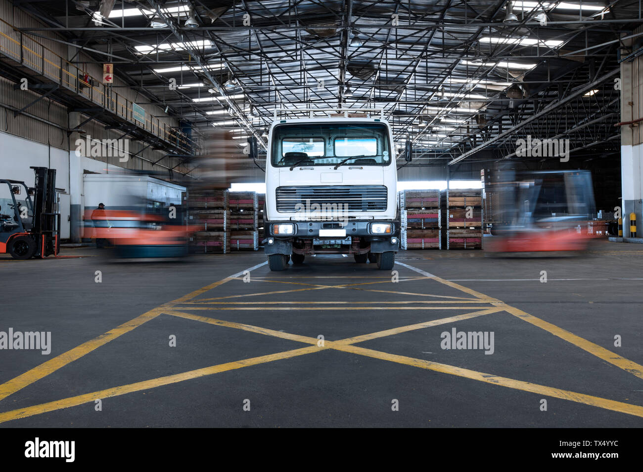 Logistics vehicle warehouse conveyance freight hi-res stock photography ...