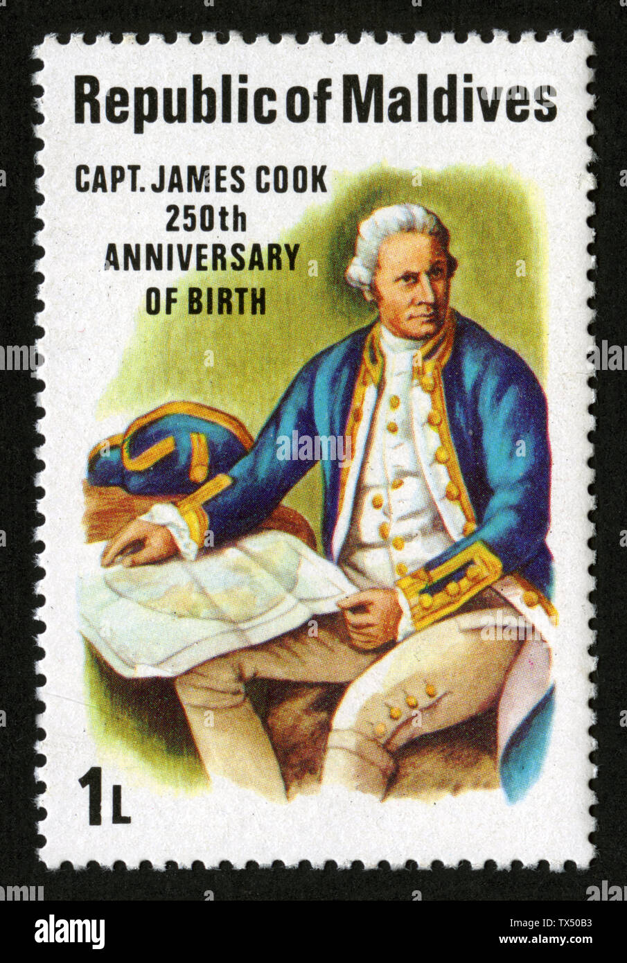 James cook cook stamp hi-res stock photography and images - Alamy