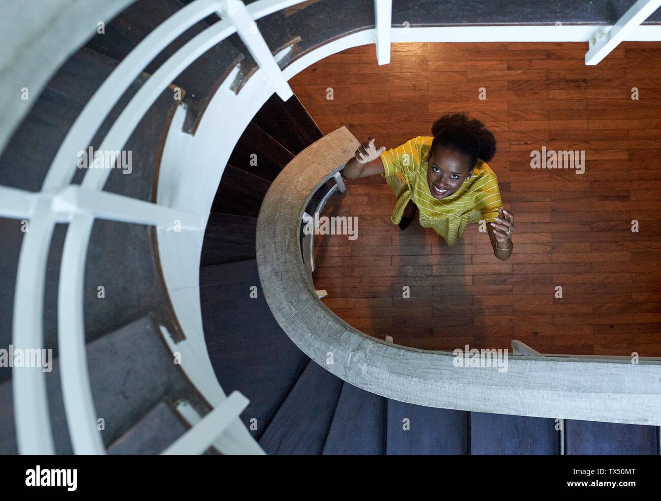 Birds eye view floor staircase hi-res stock photography and images - Alamy