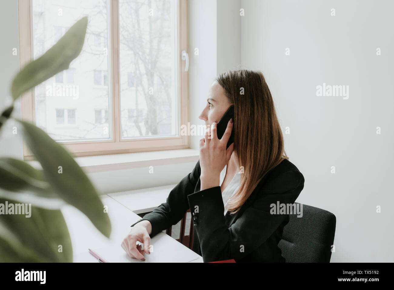 Women talking to employee desk hi-res stock photography and images - Alamy