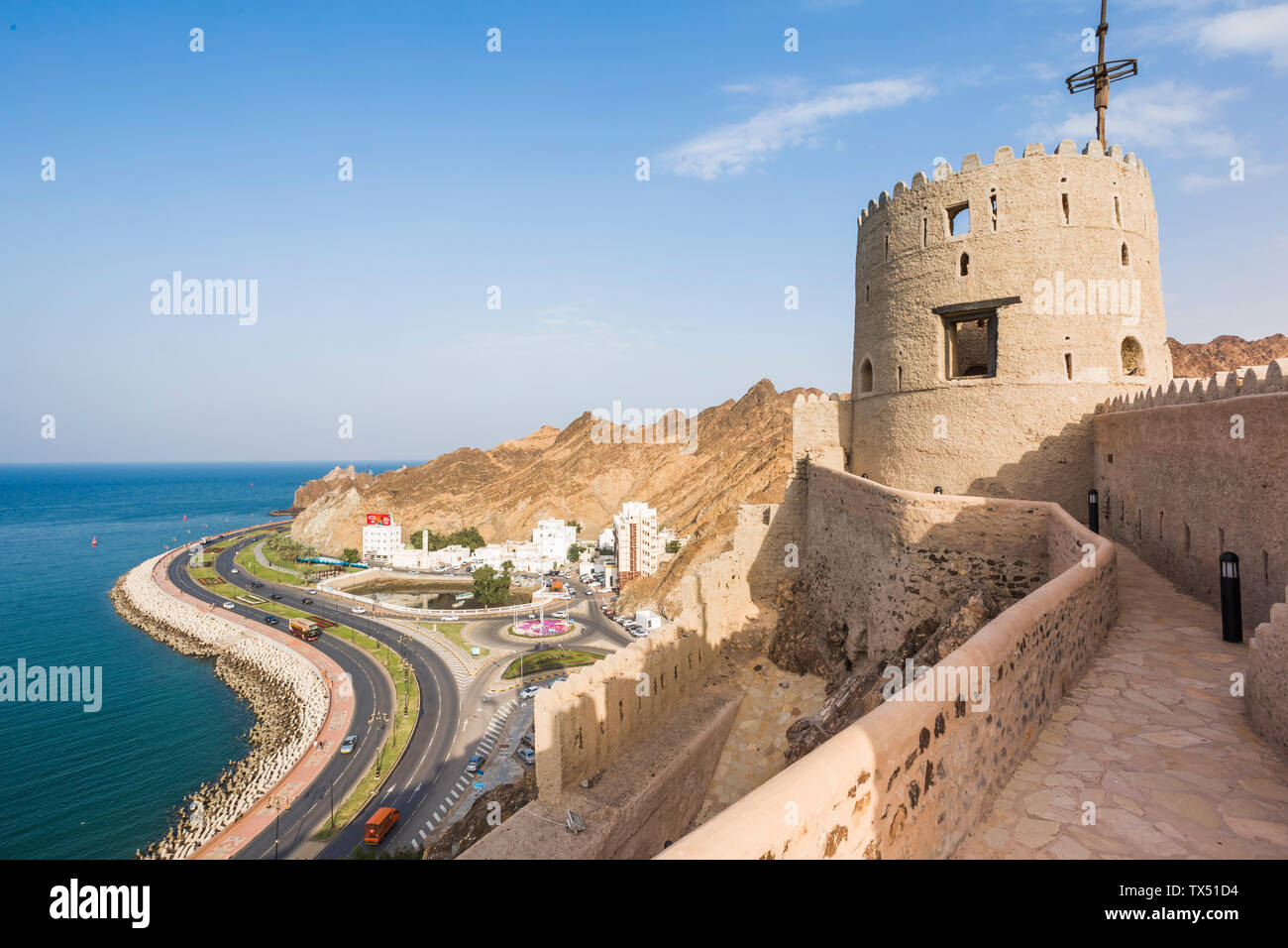 Mutrah Fort, Murtah, Muscat, Oman Stock Photo - Alamy