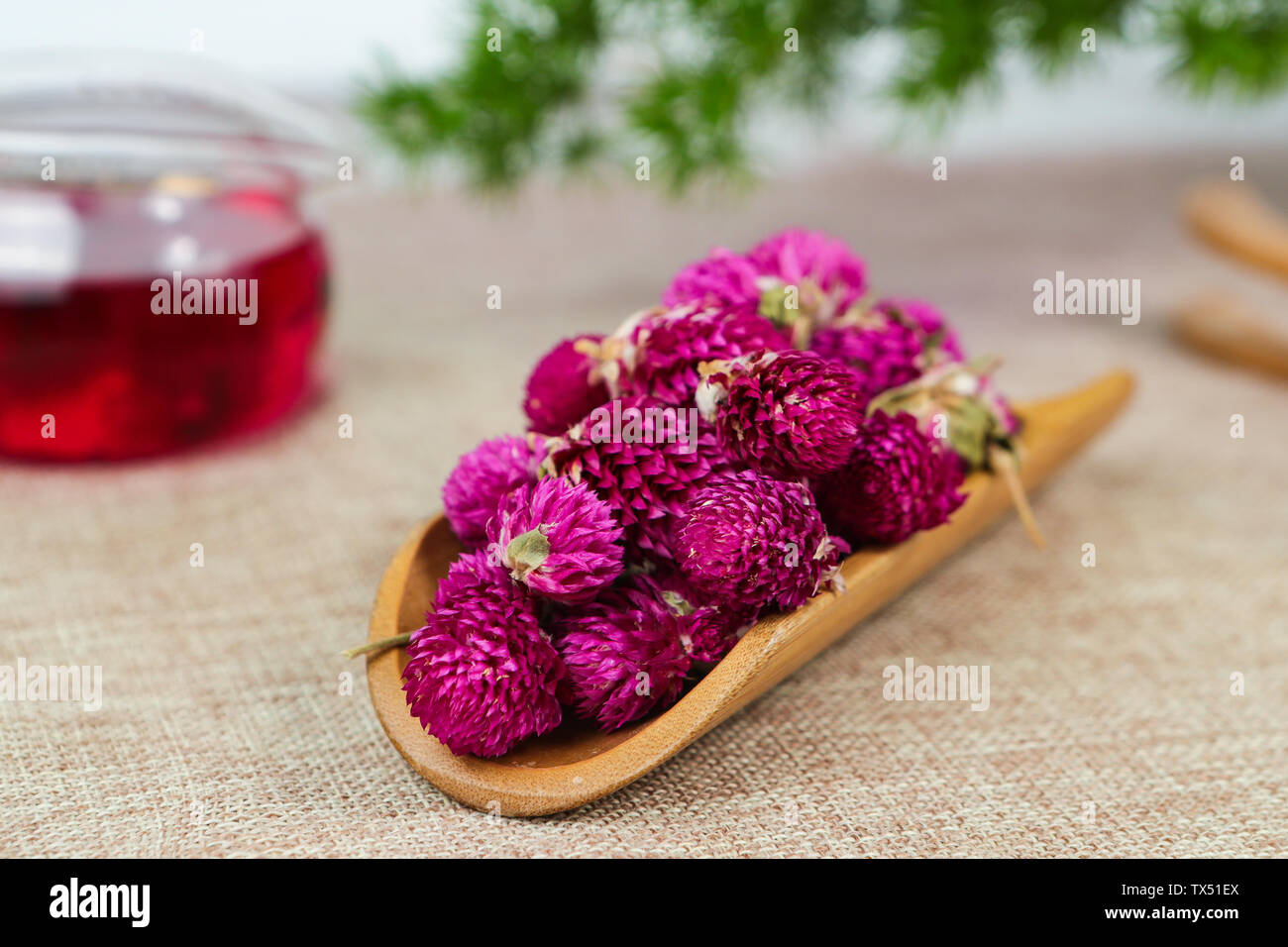 Thousand-day red flower tea Stock Photo - Alamy