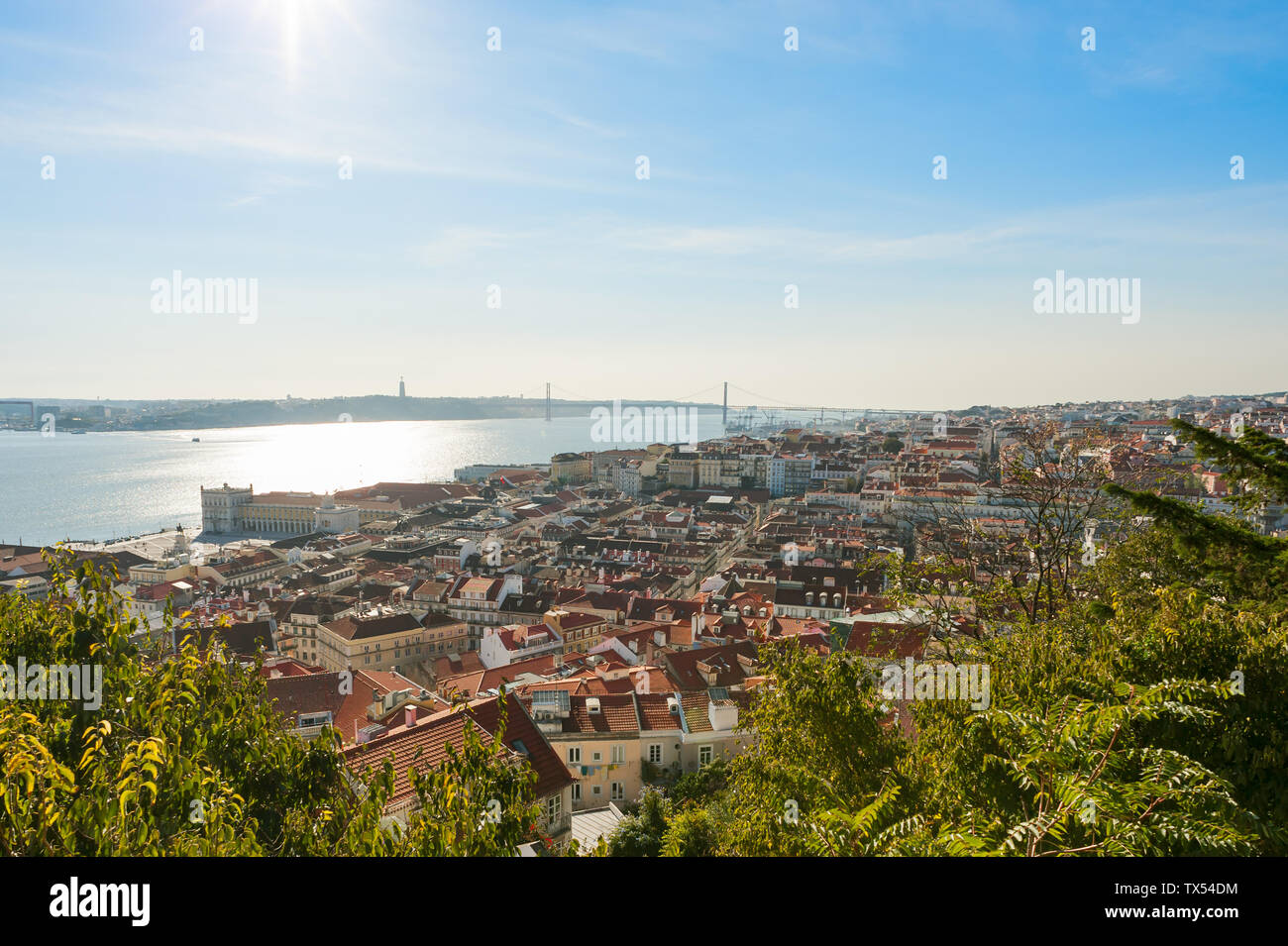 The heart of the Old City of Lisbon, the capital of Portugal, Europe ...