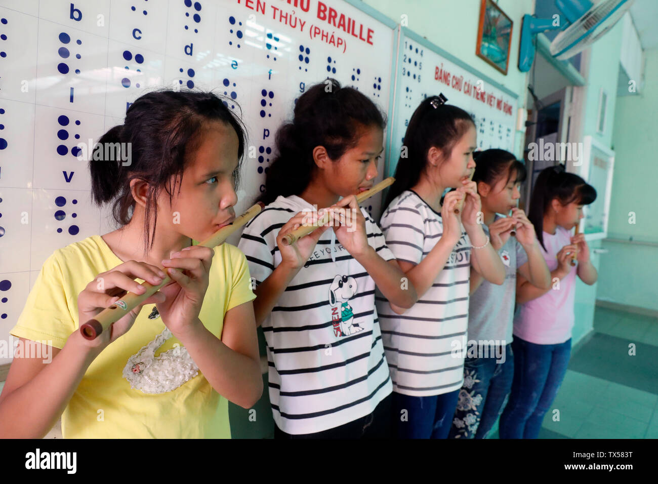 Center for blind children run by Children Action Stock Photo - Alamy