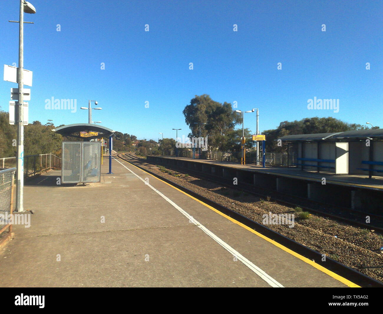 Beach railway hi-res stock photography and images - Alamy