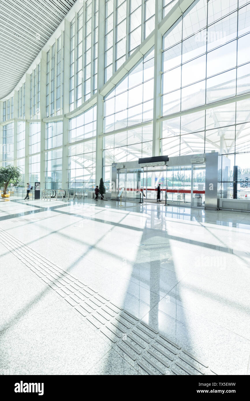 Interior of bright modern hall Stock Photo - Alamy