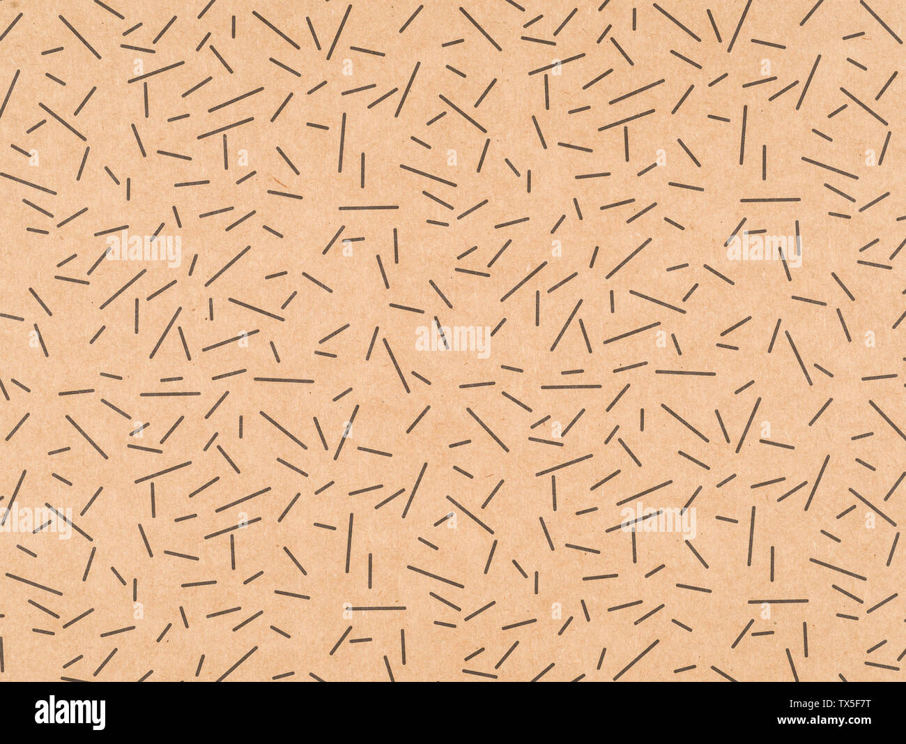 Brown craft paper with a black stroke pattern Stock Photo - Alamy
