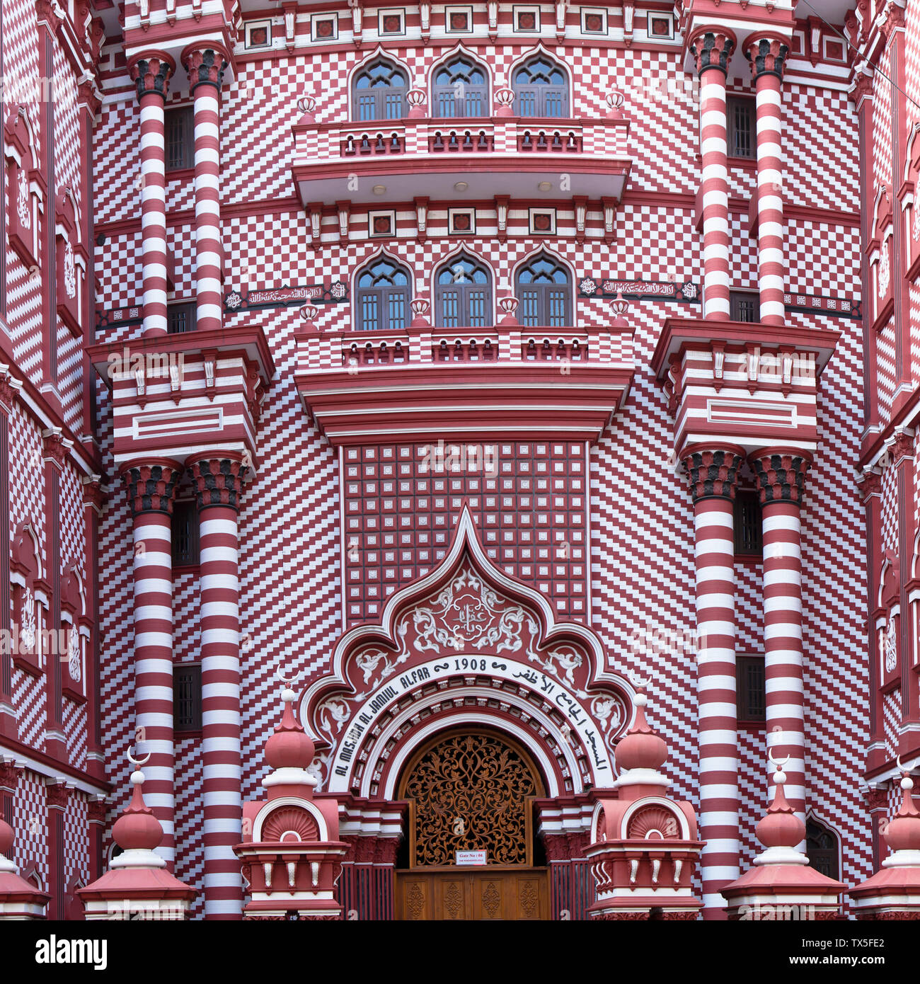 Red Masjid, Pettah, Colombo, Sri Lanka Stock Photo - Alamy