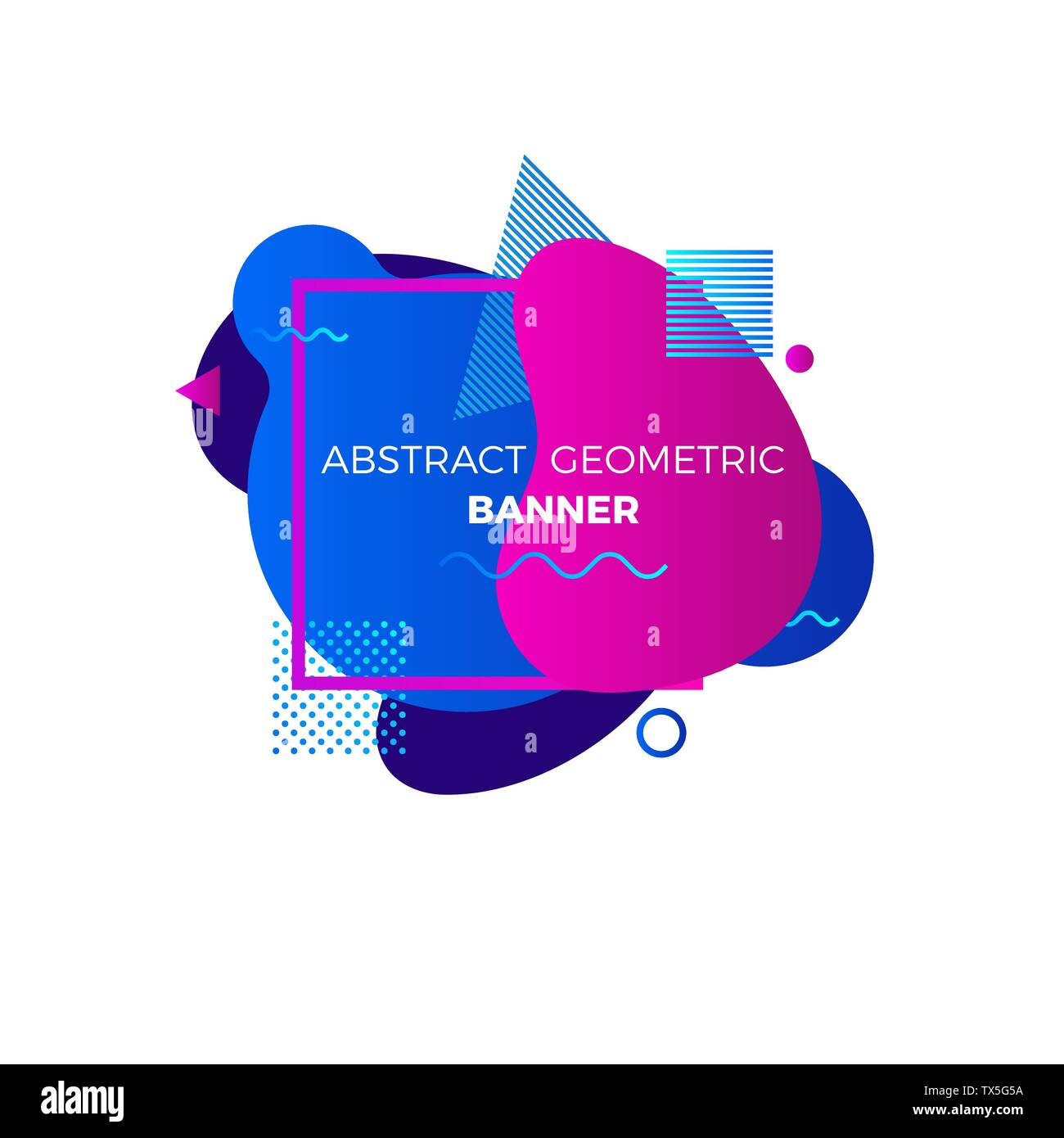 Abstract liquid shapes banner Cut Out Stock Images & Pictures - Alamy