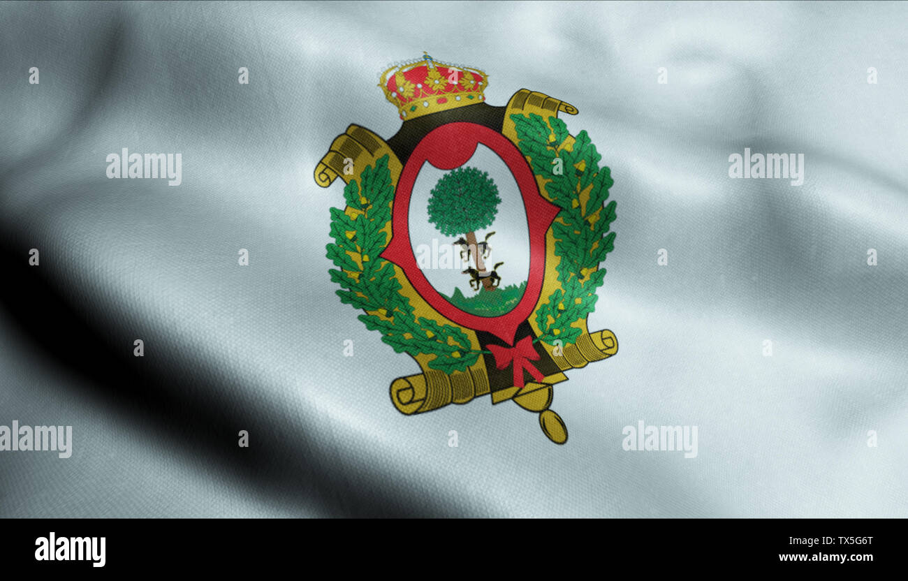 3D Waving Flag of Durango Closeup View Stock Photo - Alamy
