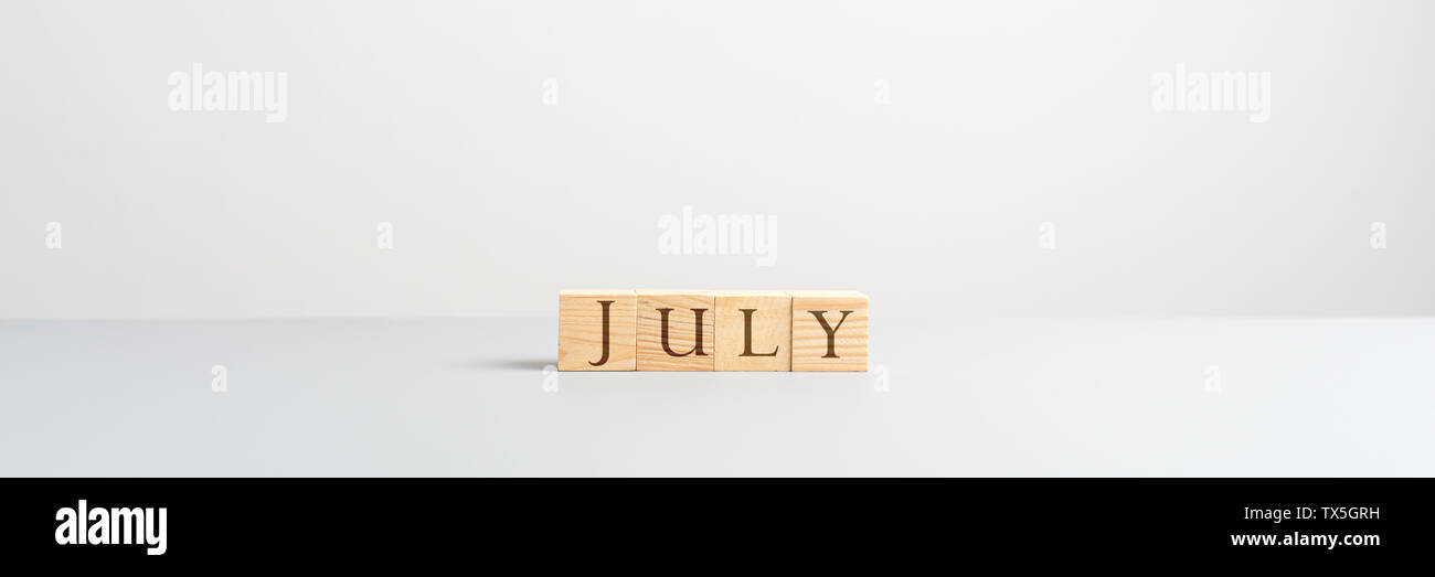Word july hi-res stock photography and images - Alamy