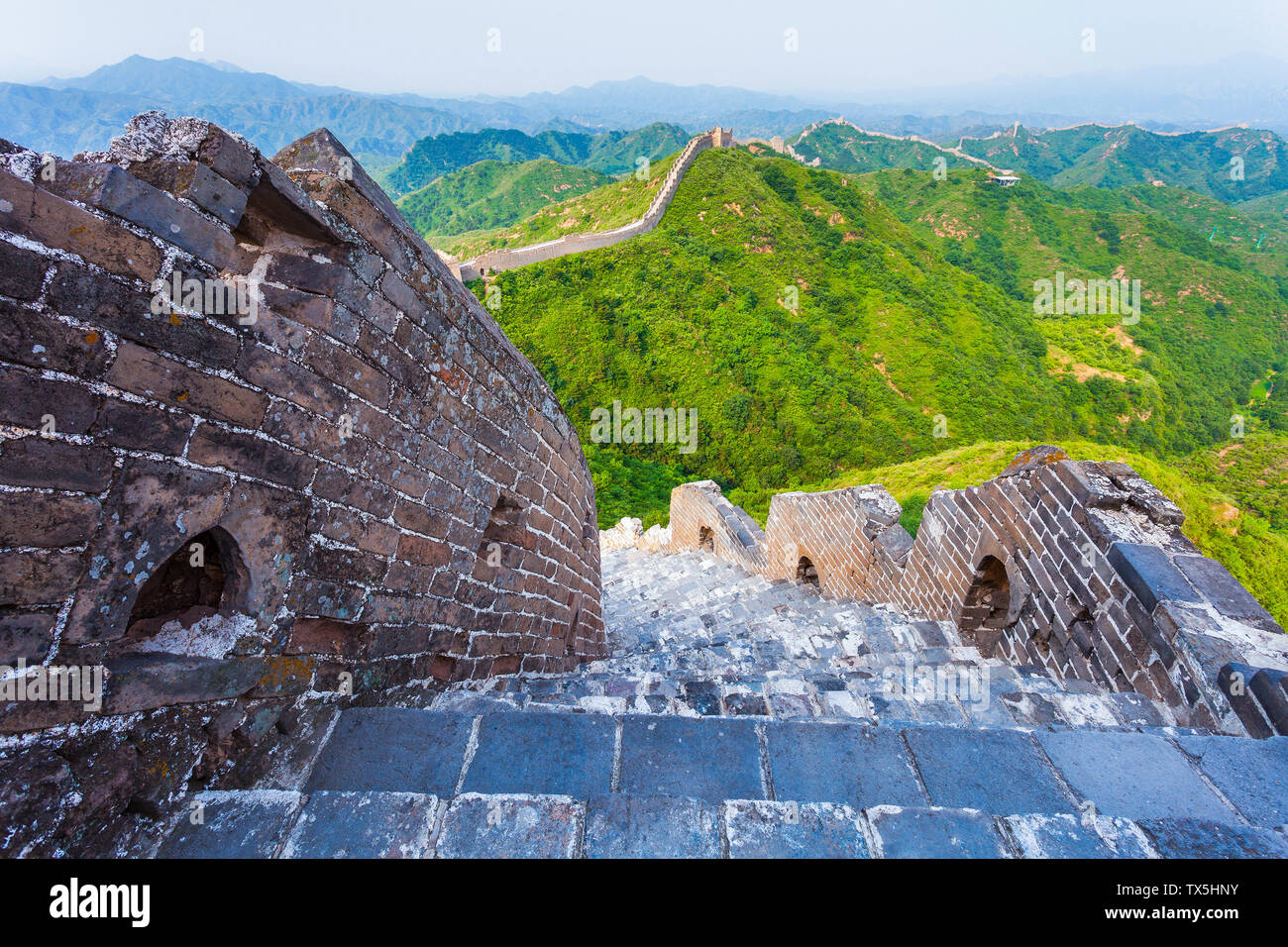 great wall the landmark of china and beijing Stock Photo - Alamy