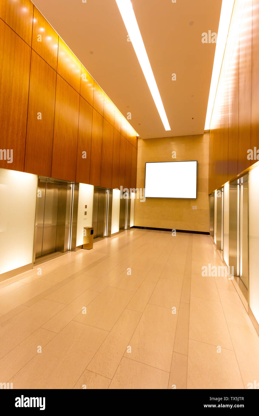 Hall of business building Stock Photo - Alamy