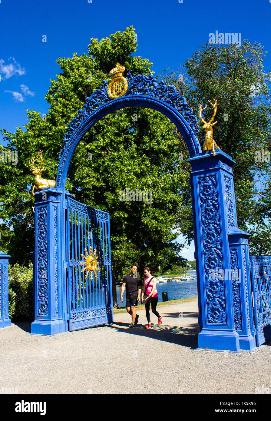The Blue Gates and Djurgården in Stockholm Stock Photo - Alamy