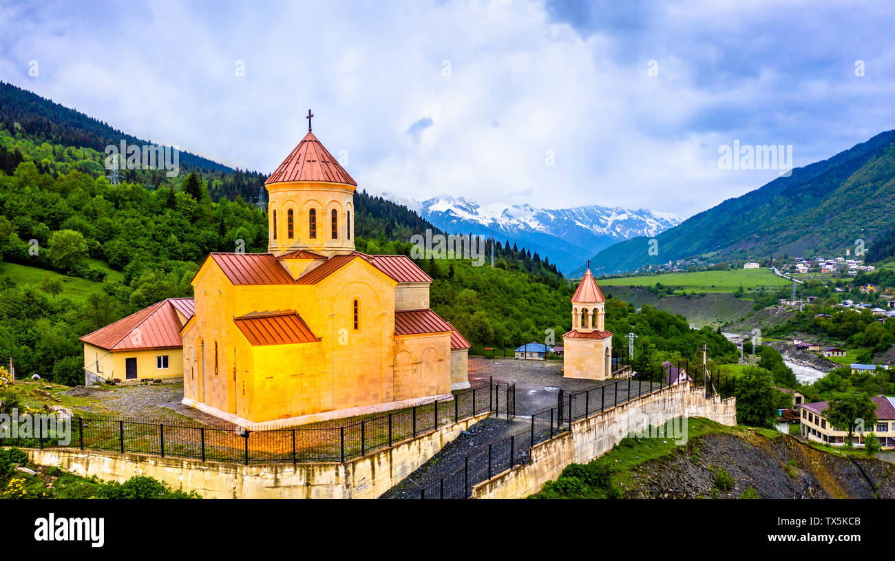Church in mestia georgia hi-res stock photography and images - Alamy