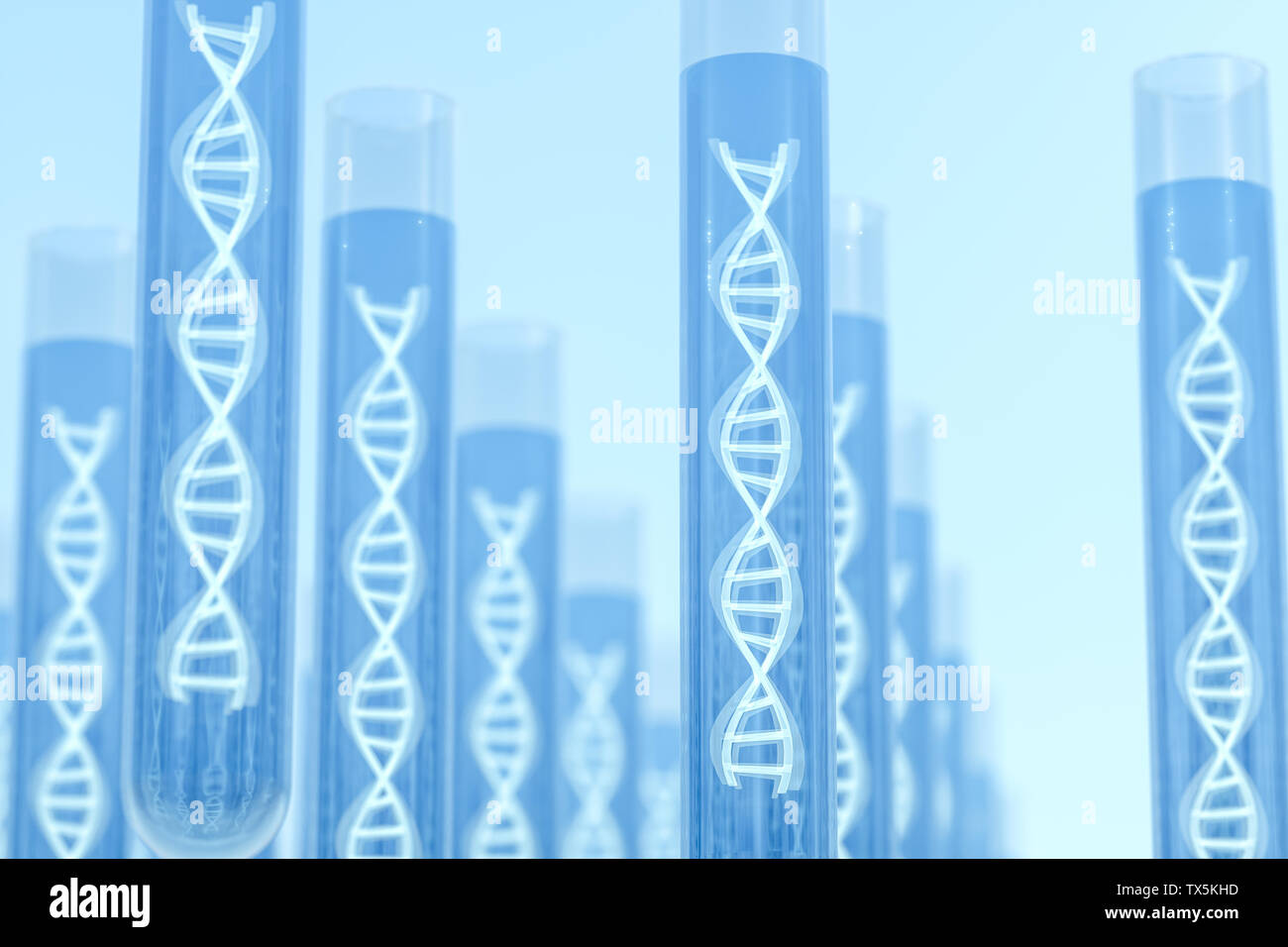 DNA in the test tube, three-dimensional rendering Stock Photo - Alamy