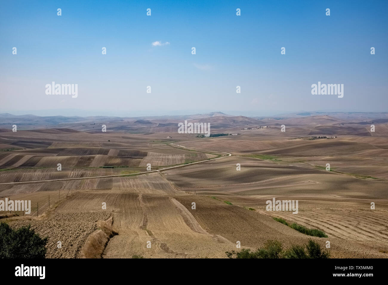 Agricultural landscape of Murgia plateau. Apulia region, Italy Stock ...