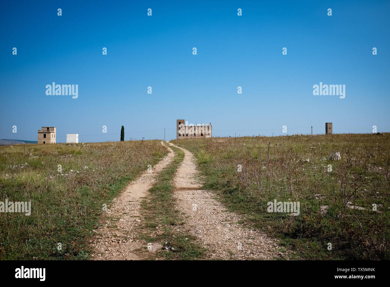 Ruins of former IIWW refugees camp. Altamura, Apulia region, italy ...