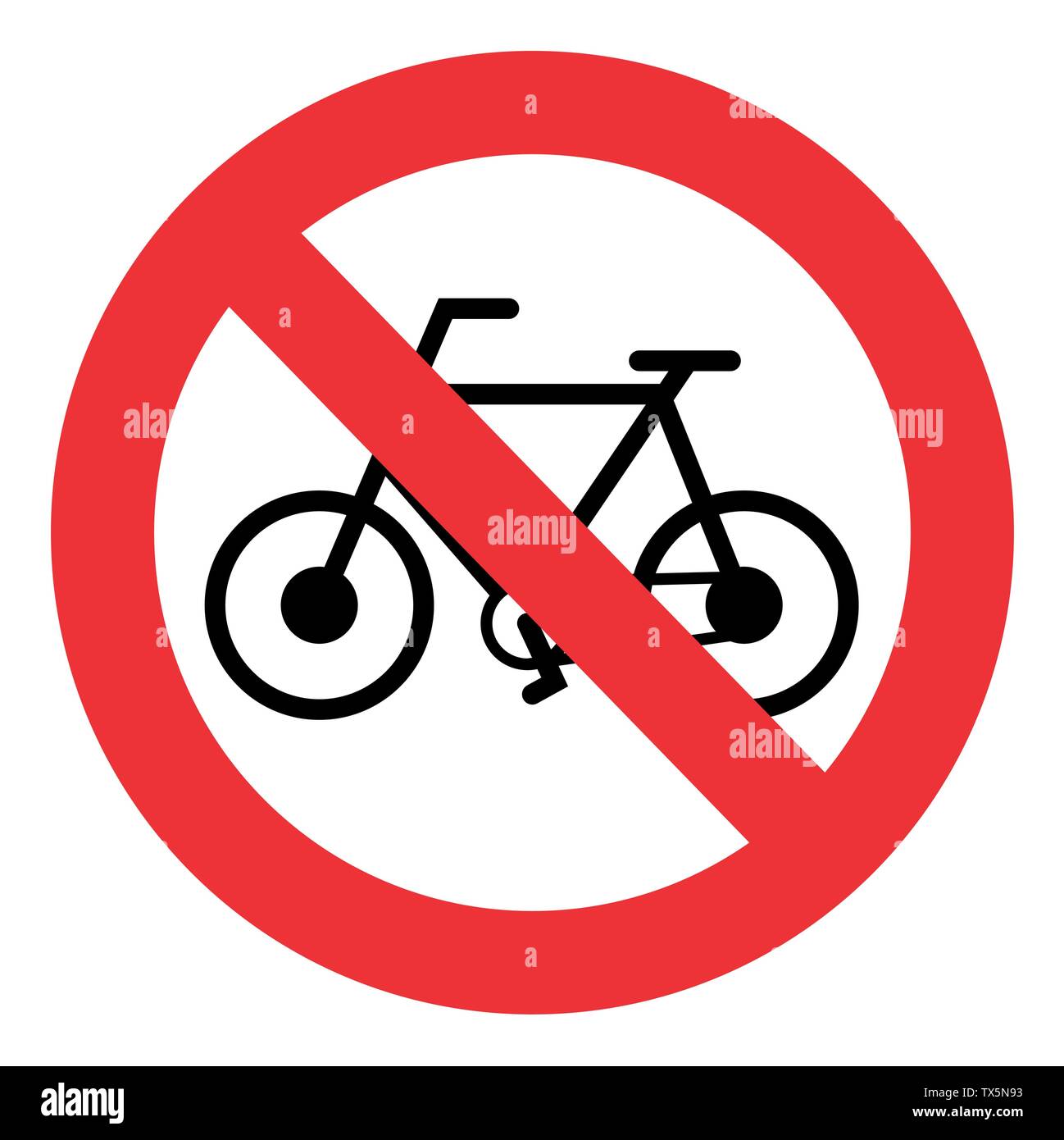 No bicycle sign hi-res stock photography and images - Alamy