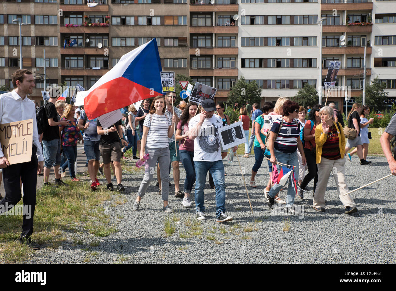The largest Czech mass demonstration since 1989 with the attendance ...