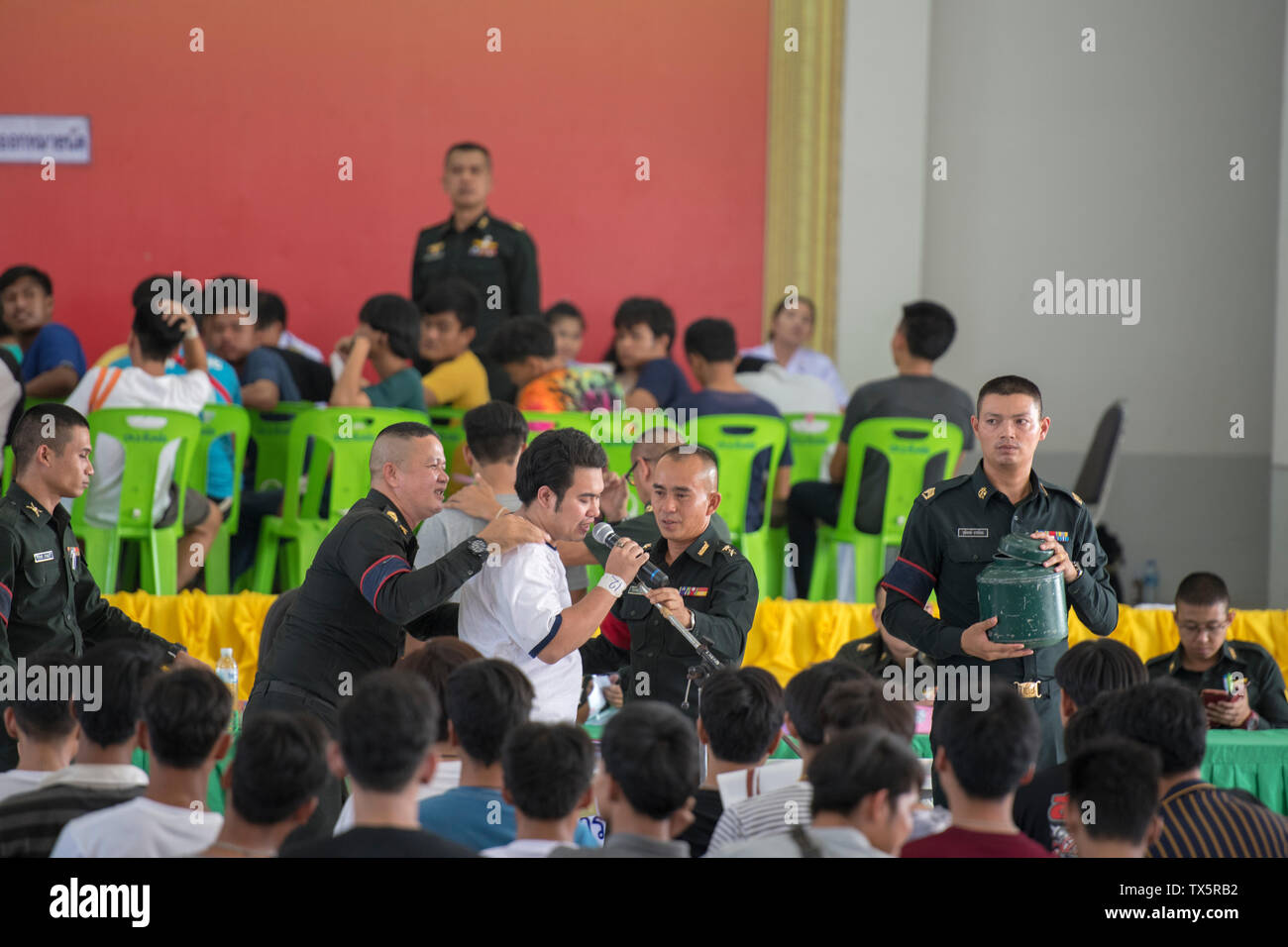 Army conscription in Thailand Stock Photo - Alamy