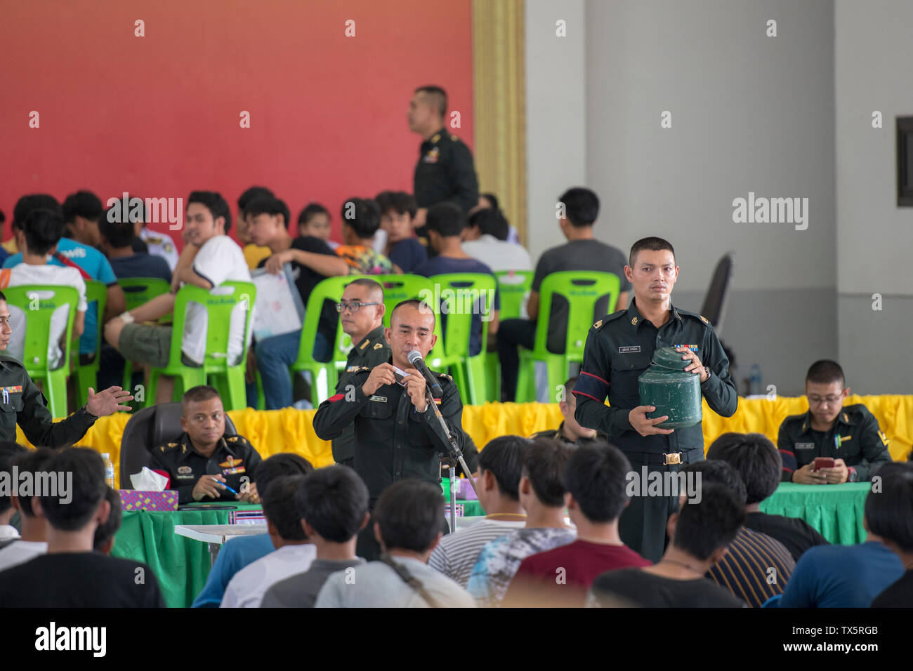 Army conscription in Thailand Stock Photo - Alamy
