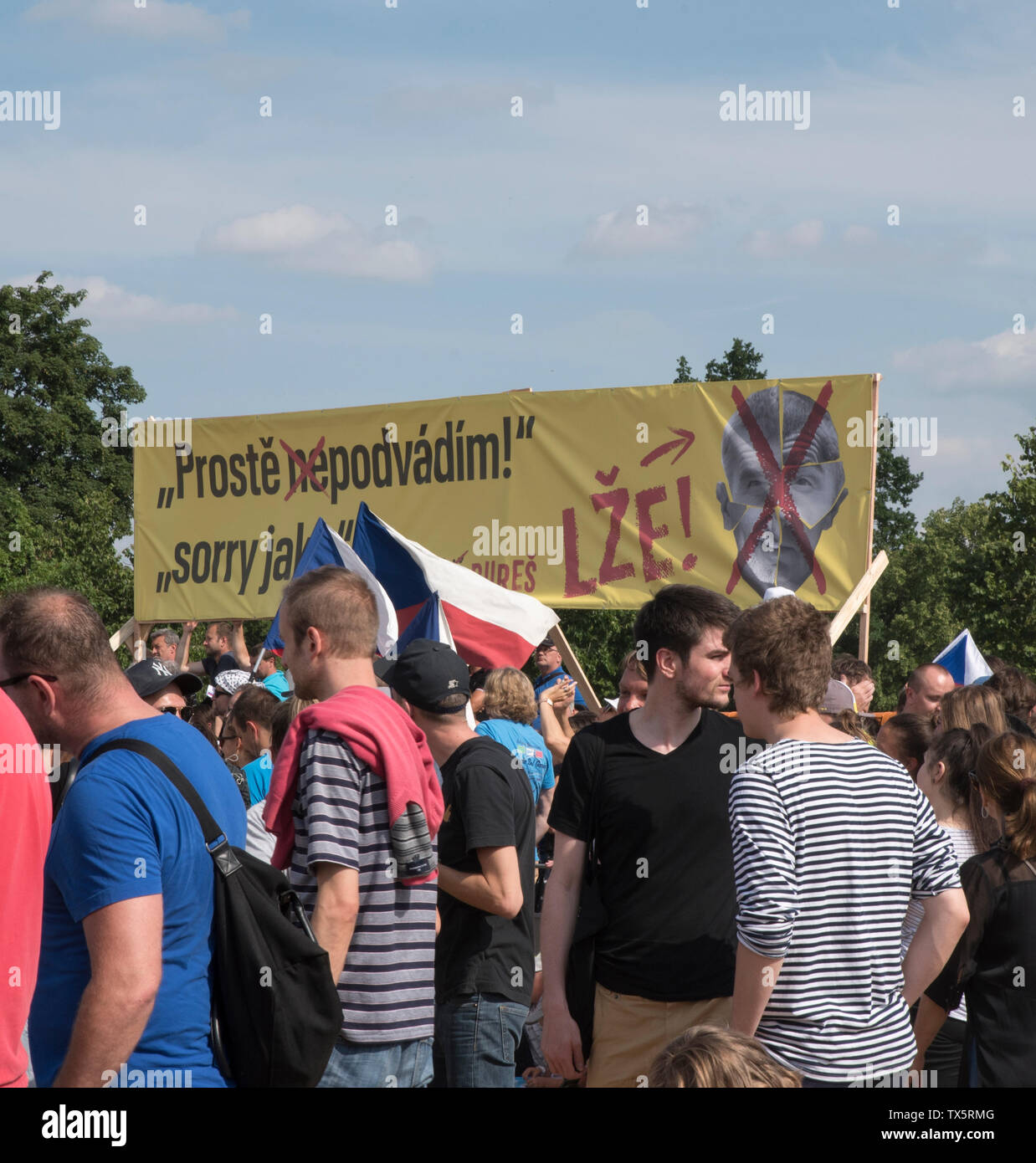 The largest Czech mass demonstration since 1989 with the attendance ...