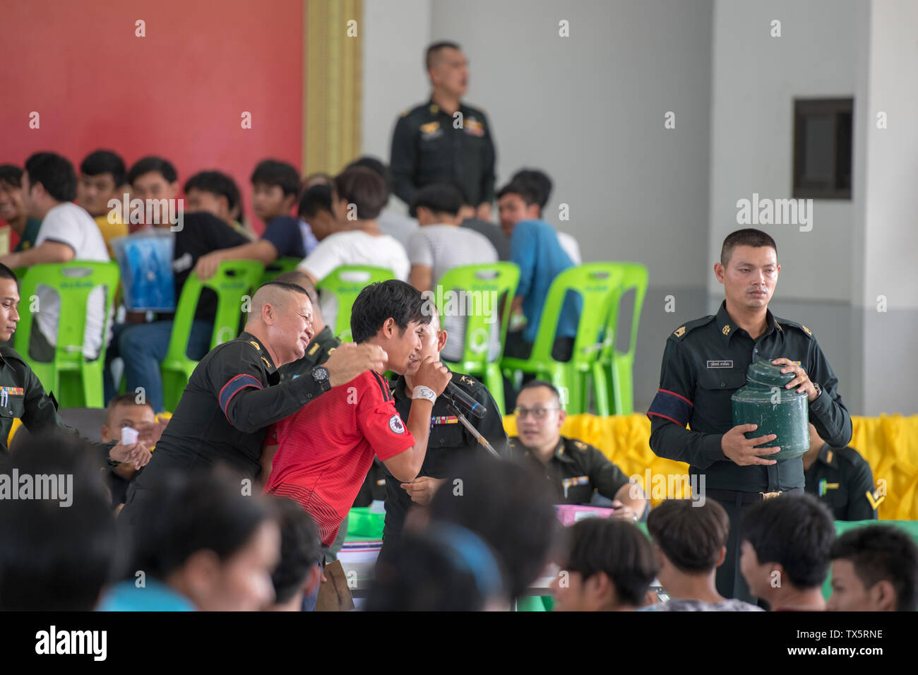 Army conscription in Thailand Stock Photo - Alamy
