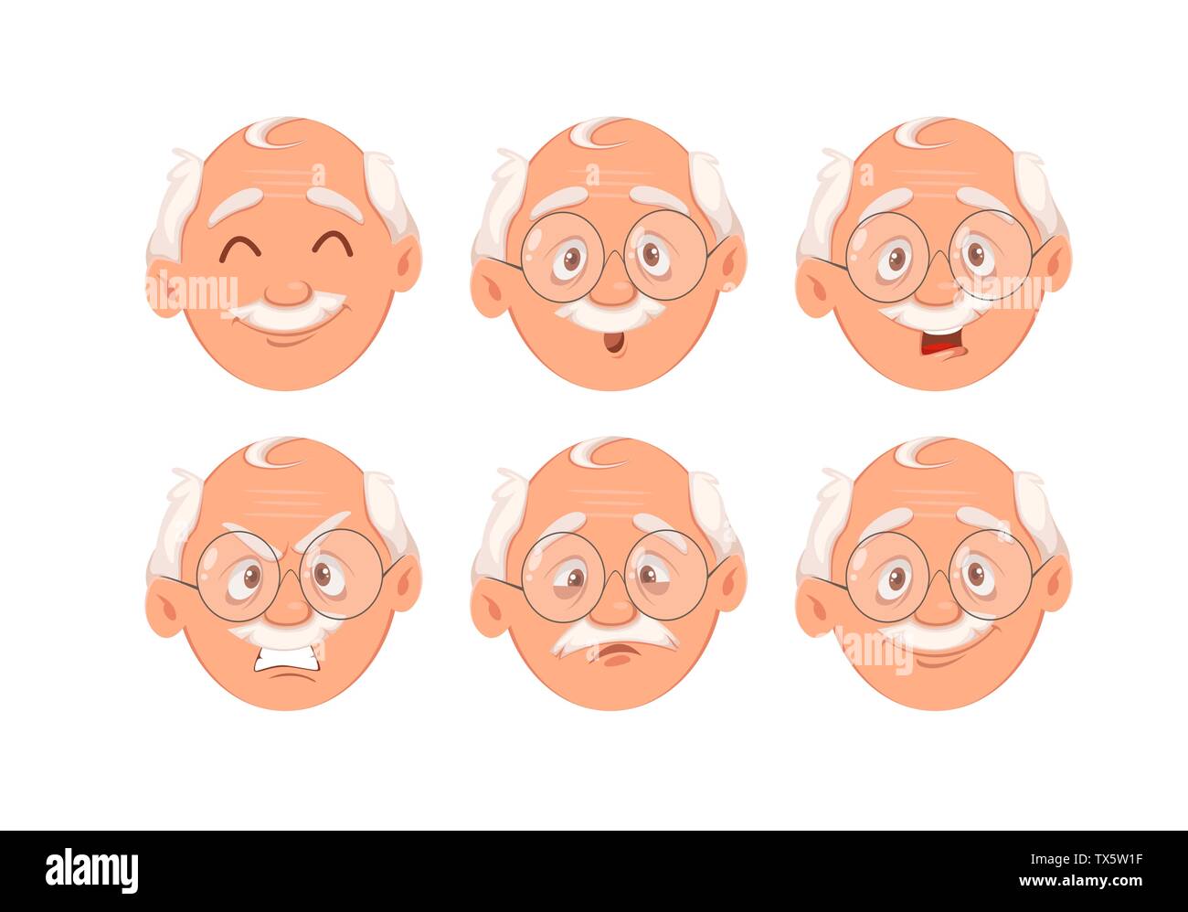 Old People Facial Expressions