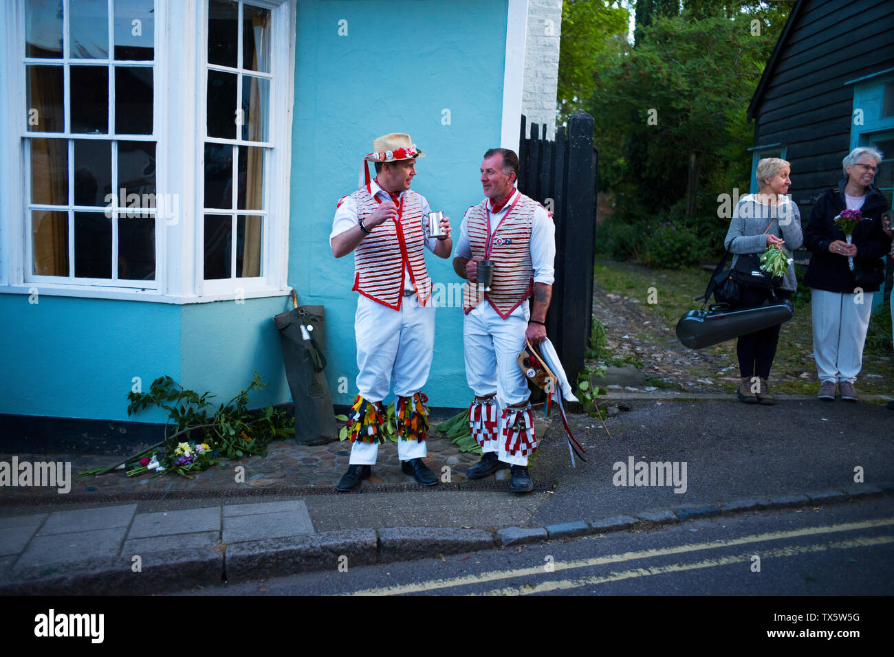 Thaxted Morris Men at the Thaxted Patronal Festival, Thaxted Essex ...