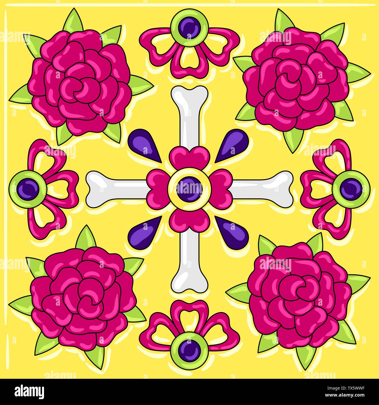 Background texture day dead Stock Vector Images - Alamy