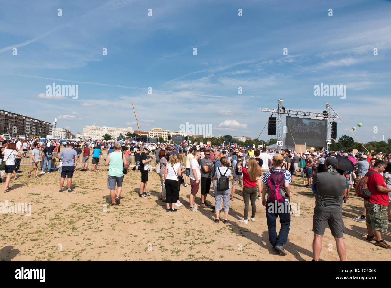 The largest Czech mass demonstration since 1989 with the attendance ...