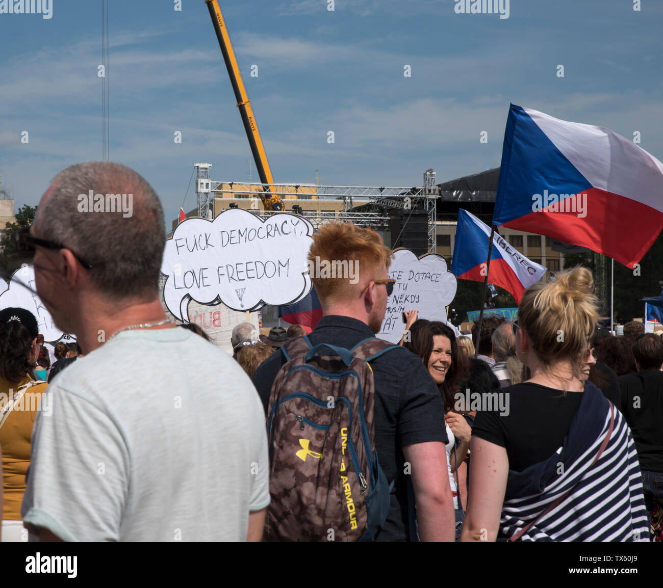 The largest Czech mass demonstration since 1989 with the attendance ...