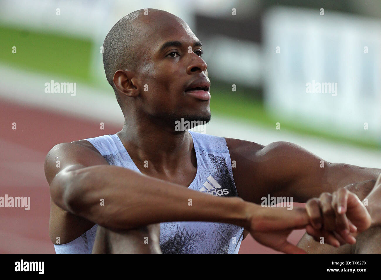 Steven Gardiner (Britain) won men's run 400 metres during the Ostrava ...