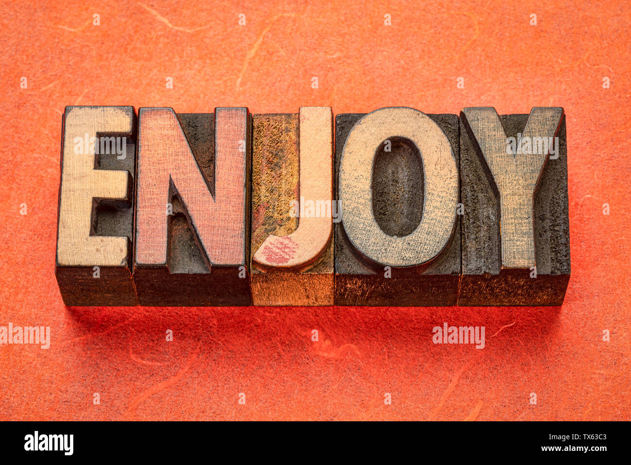 Enjoy word hi-res stock photography and images - Alamy