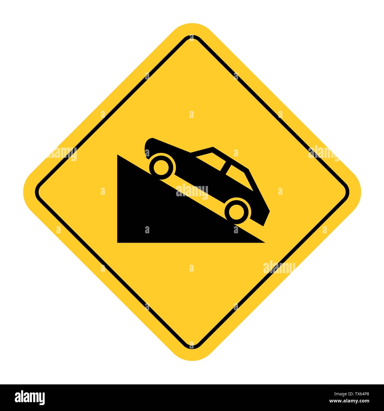 Sign on high line Stock Vector Images - Alamy