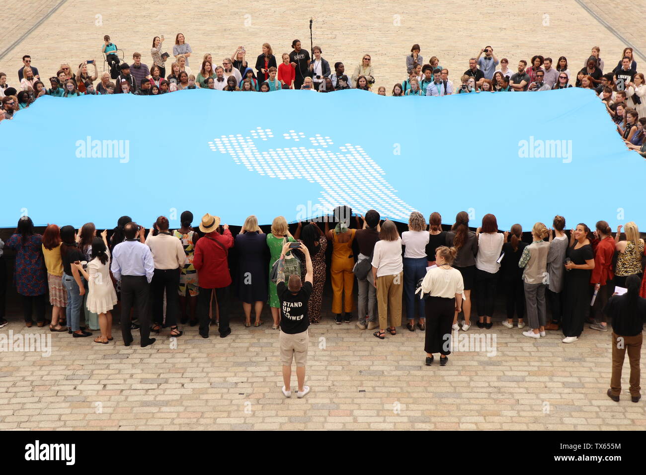 Fly The Flag For Human Rights 2019 Somerset House , London UK Stock ...