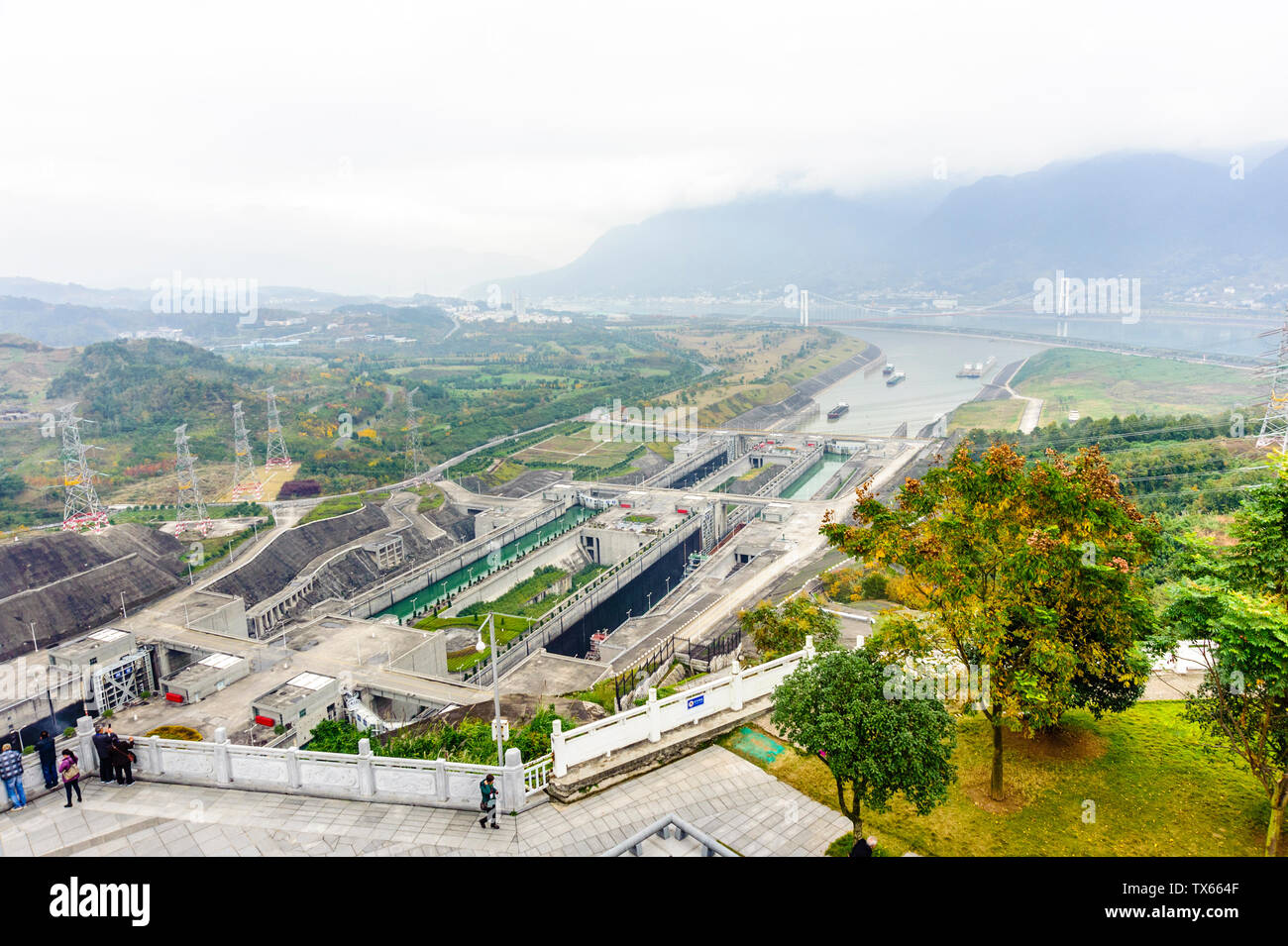 Three Gorges Dam Class 5 Lock Stock Photo - Alamy