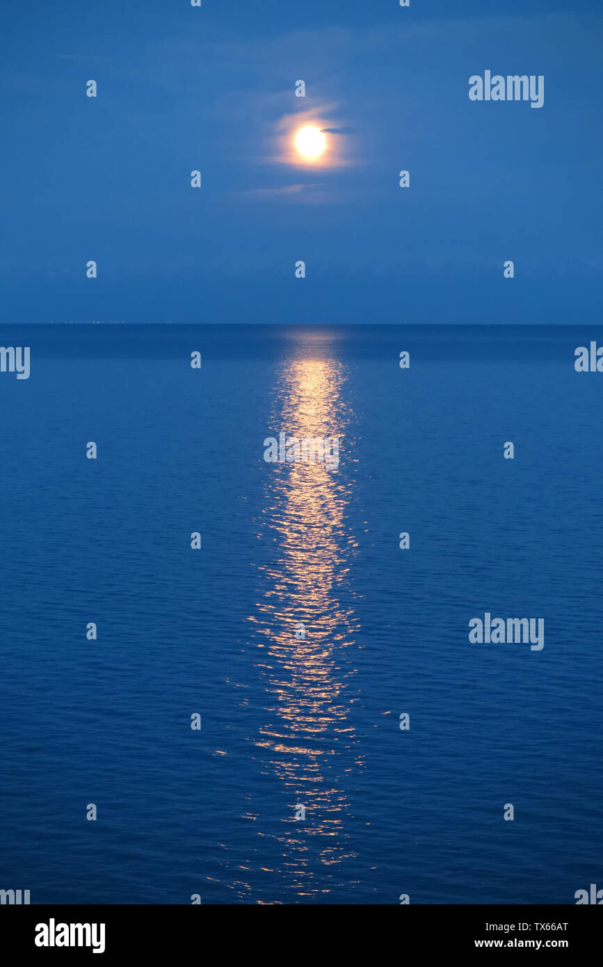 A Moon path Stock Photo - Alamy