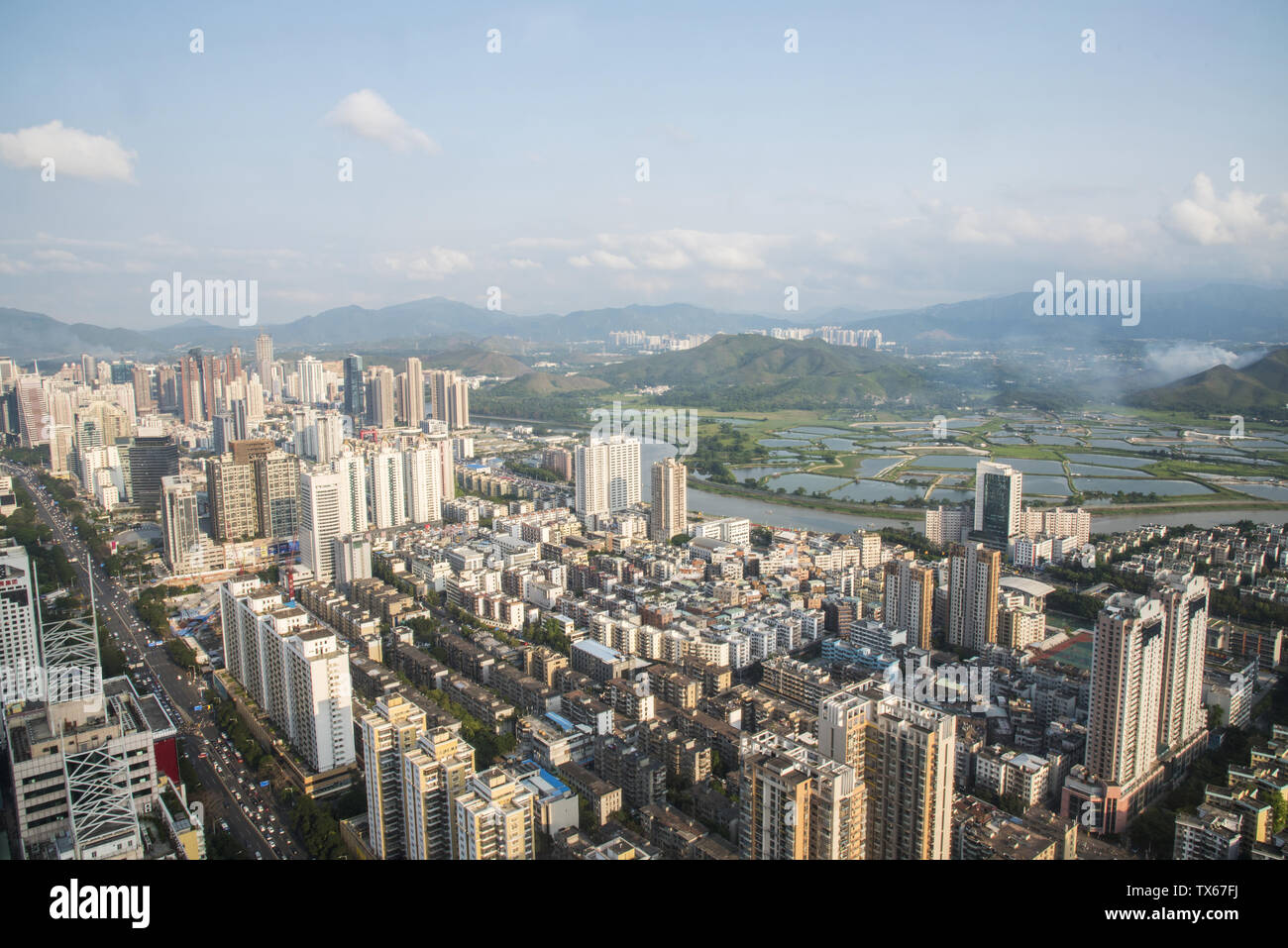 Scenery of urban construction buildings in Shenzhen, China Stock Photo ...