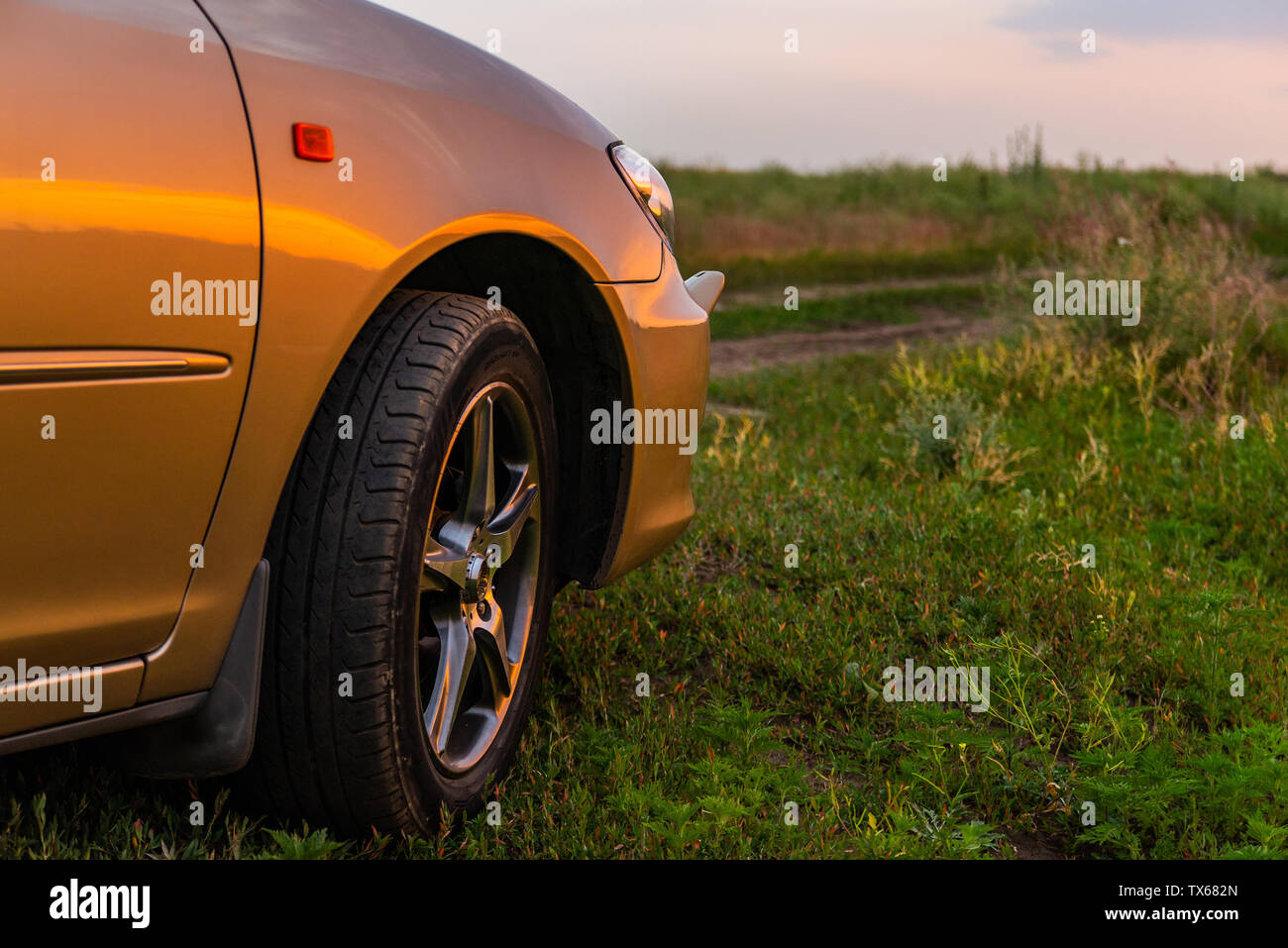 Car Sunset Model High Resolution Stock Photography and Images - Alamy