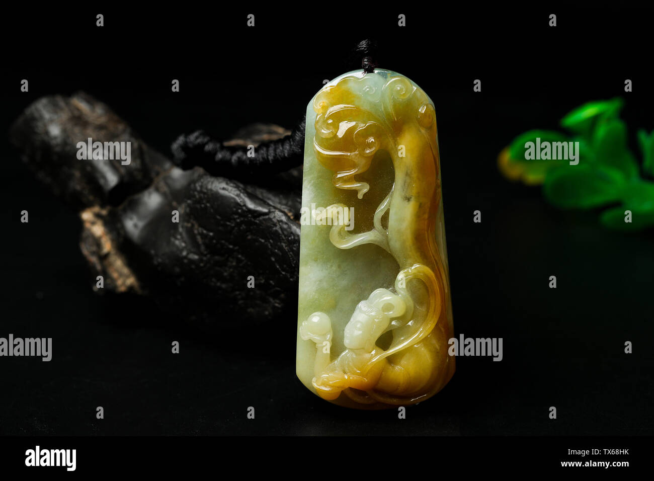 Huang jade jewellery Stock Photo - Alamy