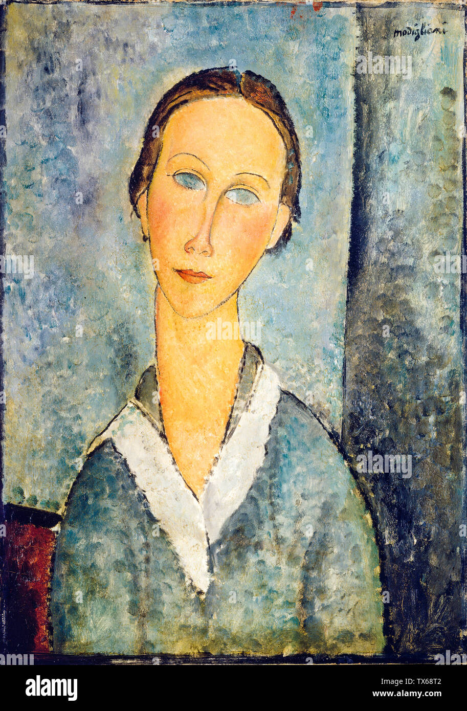 Amedeo Modigliani, Girl in a Sailor's Blouse, portrait painting, 1918 ...