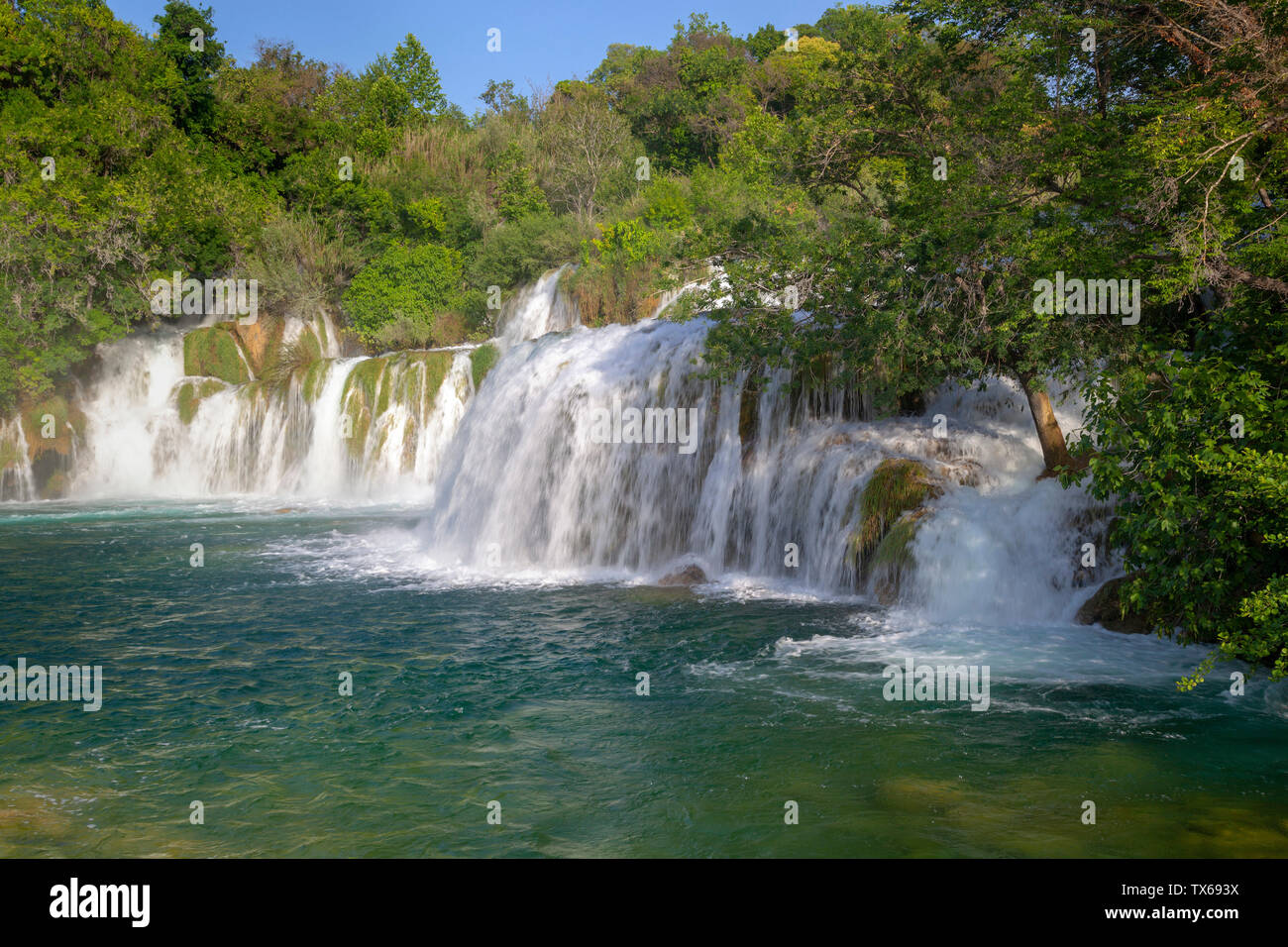 Skradinski buk waterfall in Krka National Park, Croatia Stock Photo - Alamy