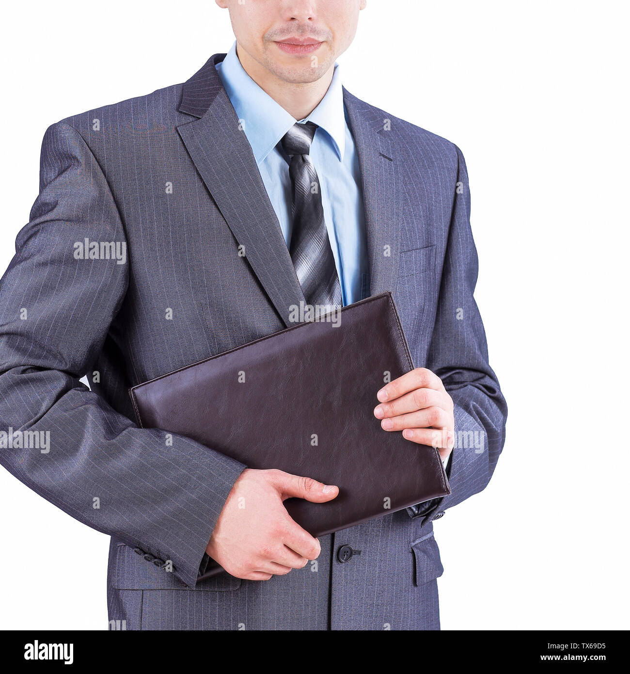 Happy employee managing documents hi-res stock photography and images ...