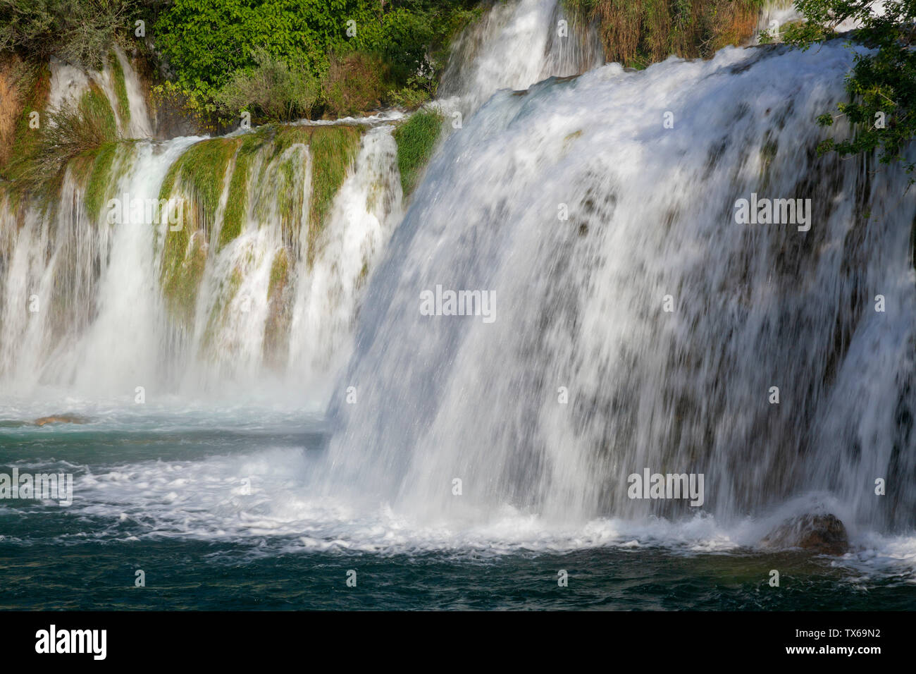 Skradinski buk waterfall in Krka National Park, Croatia Stock Photo - Alamy