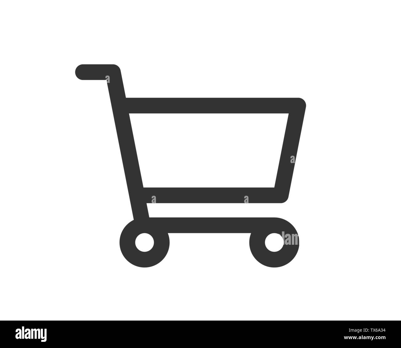 shopping cart icon vector Stock Vector Image & Art - Alamy