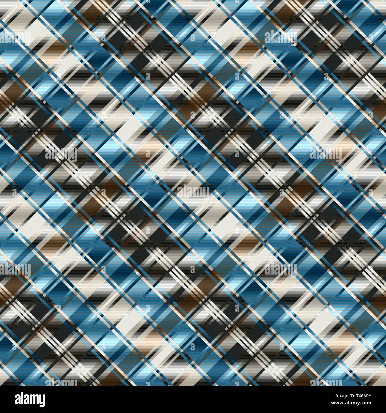 Striped check plaid seamless pattern. Vector illustration Stock Vector ...