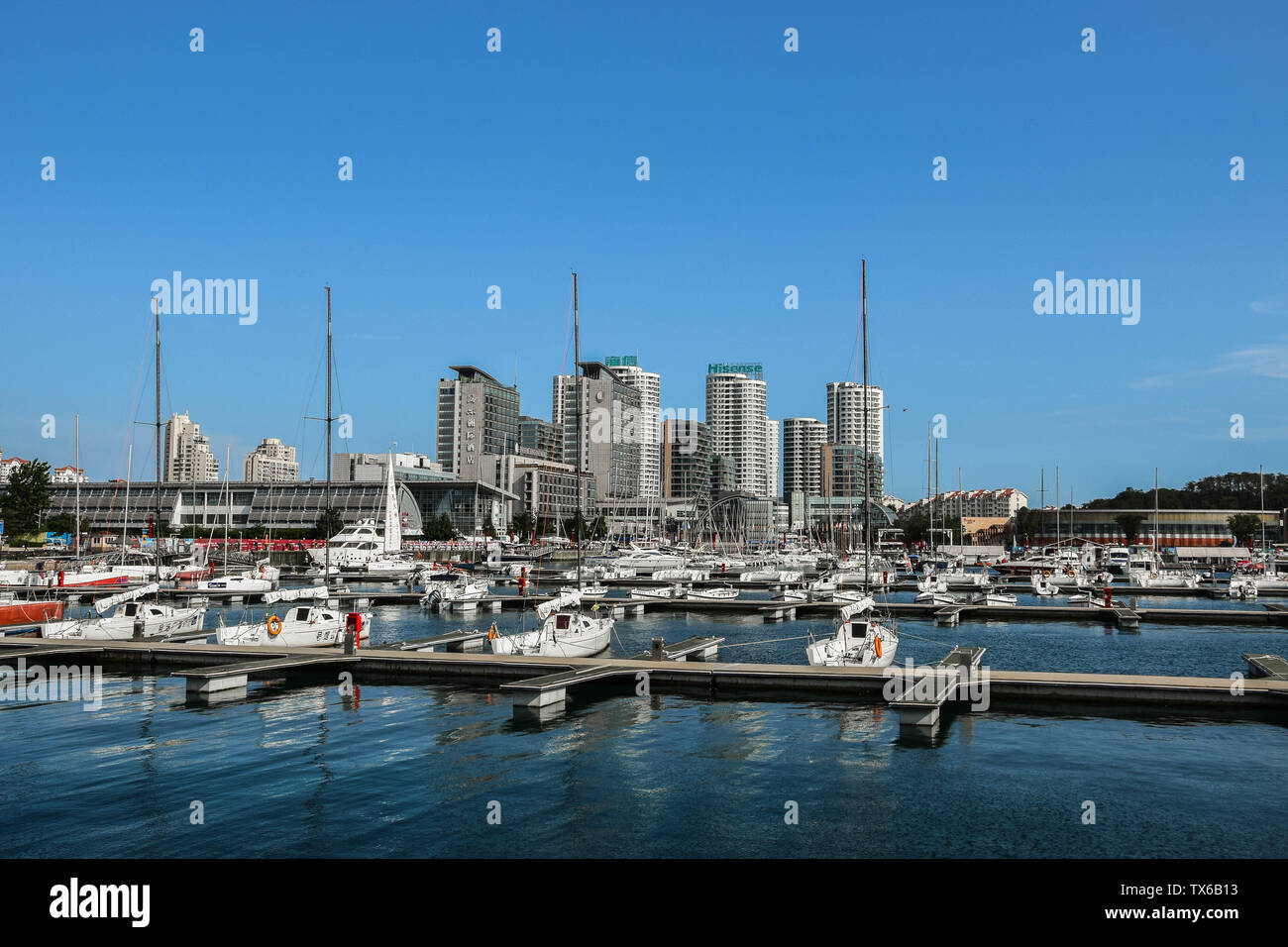 Qingdao harbour hi-res stock photography and images - Alamy