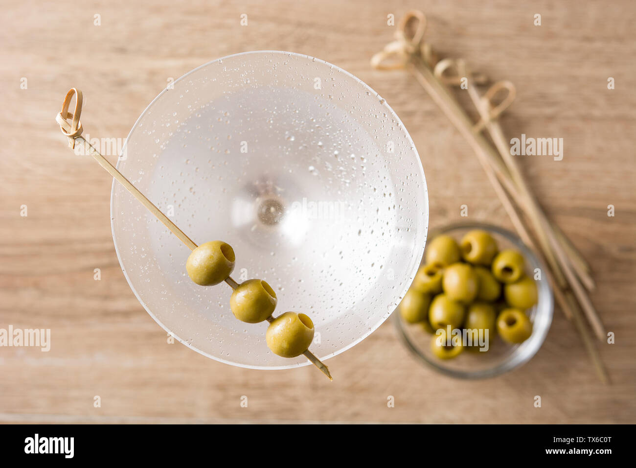 Martini glass top view hi-res stock photography and images - Alamy